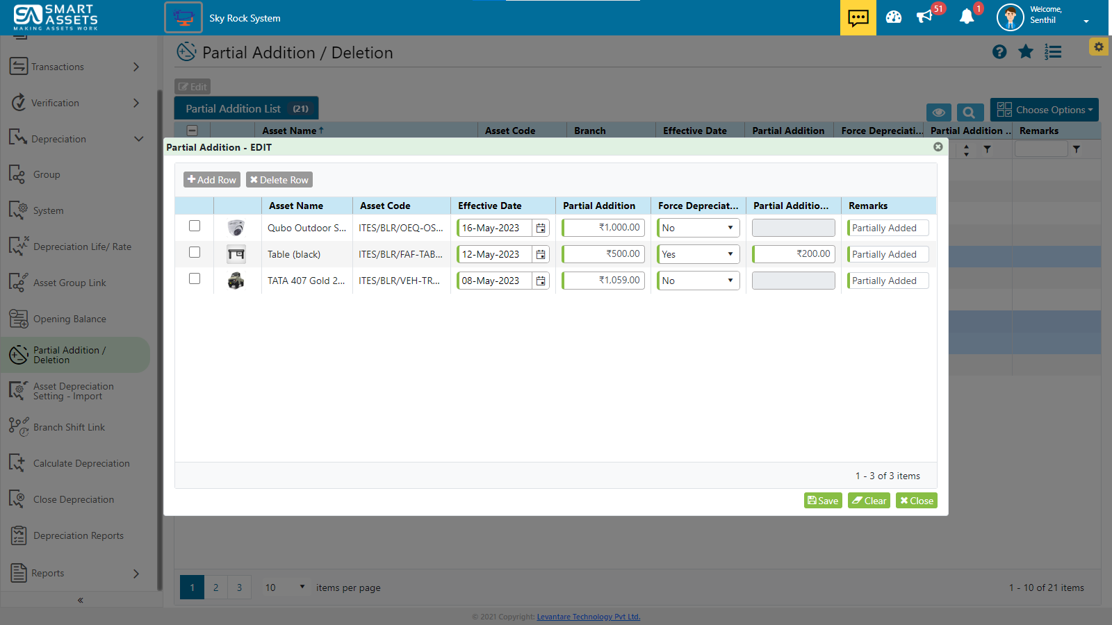 Fixed Asset Depreciation software in IndiaLevantare Technology Pvt Ltd